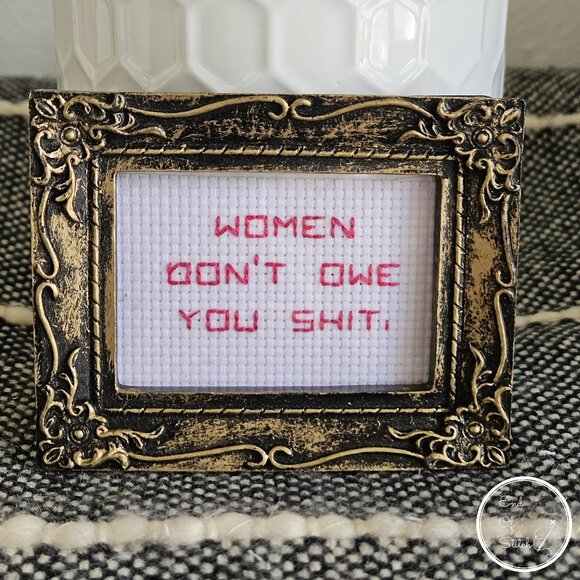 Hand Crafted | Art | Snarky Handcrafted Cross Stitch Designs Women Dont ...